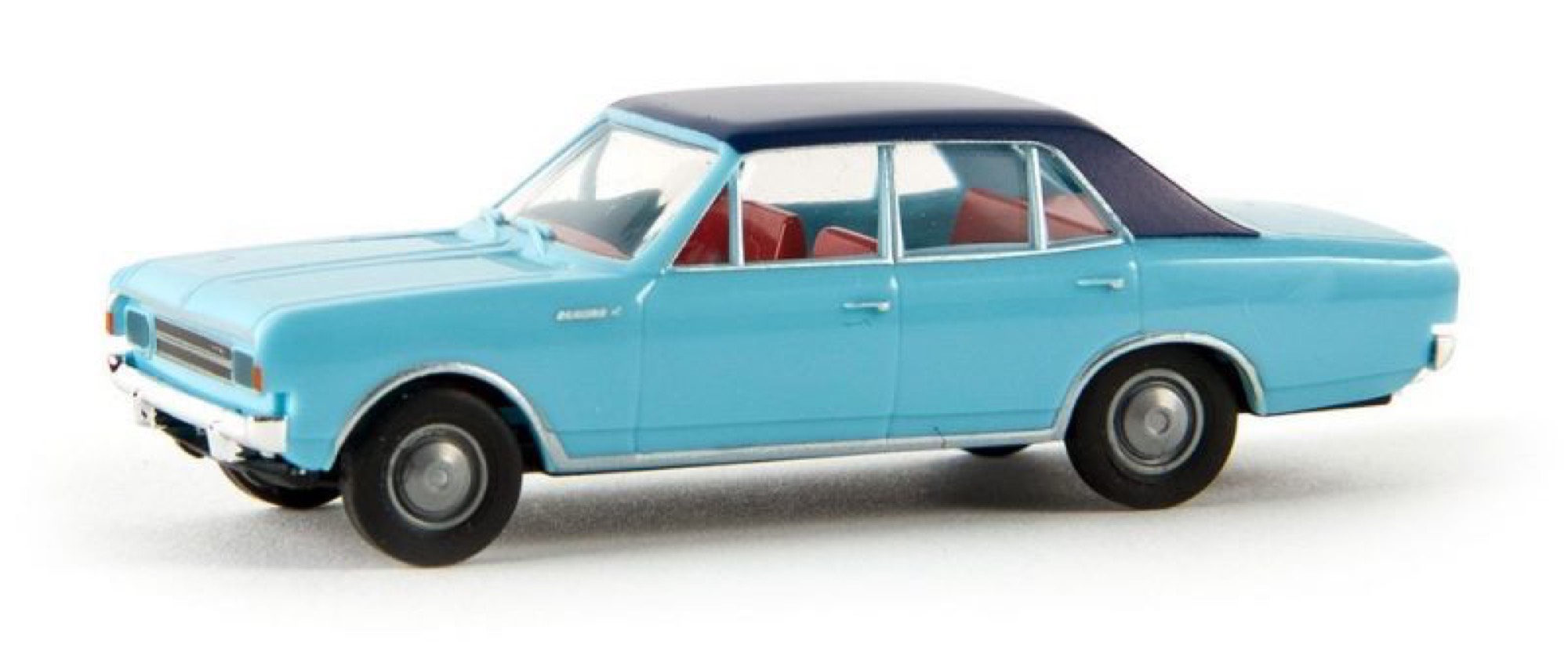 Brekina 20515 - Opel Rekord C, hellblau/dunkelblau