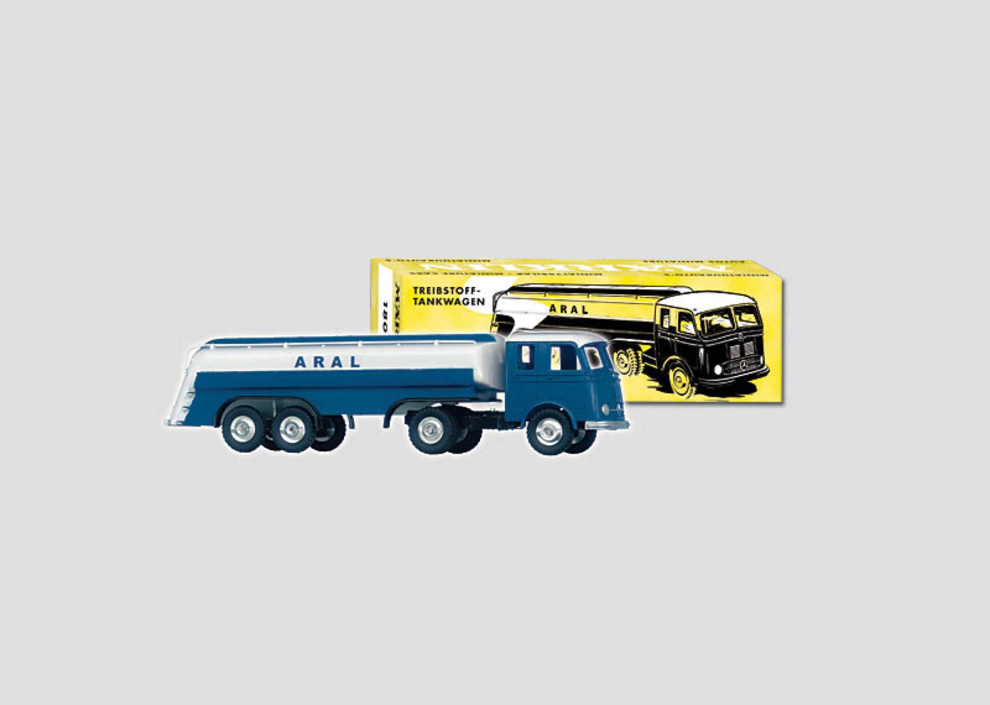 Märklin 18032 - Tank-Lastzug ARAL als Replikat. - Mercedes-Benz Frontlenker