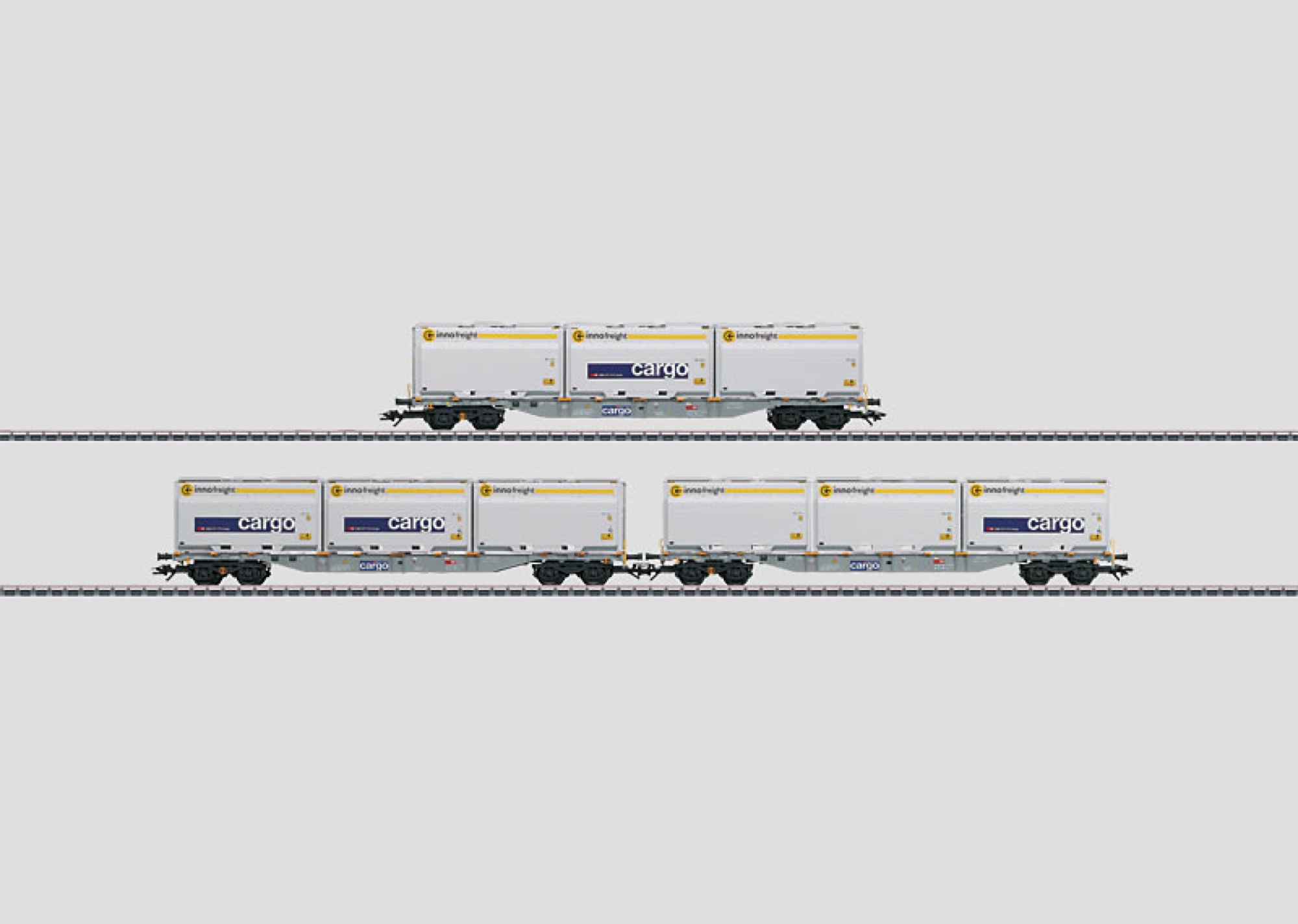 Märklin 47078 - Container-Tragwagen-Set mit WoodTainer XXL Container ...