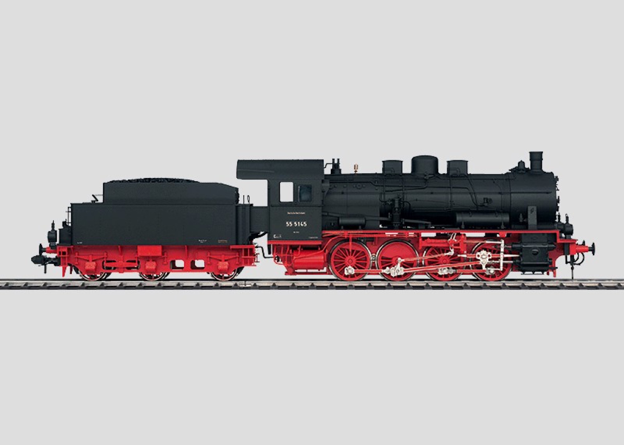 Märklin 55152 - Dampflokomotive mit Schlepptender. - BR 55 DRG