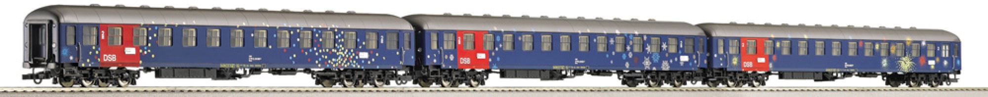 Roco 64034 - DSB liggevognsæt - 3-vogne