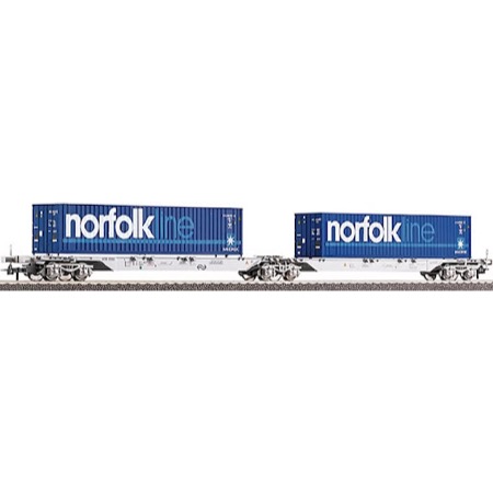 Roco 47106 - NS Maersk Dobbelt containervogn