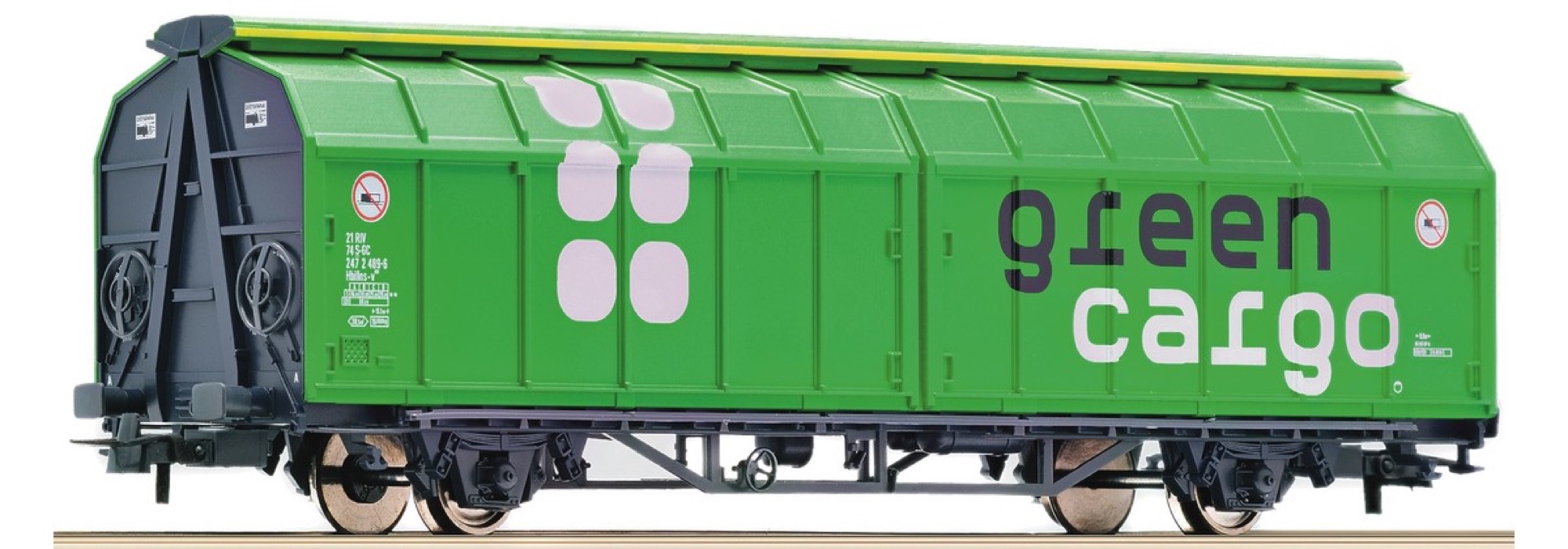 Roco 67330 - Schiebewandwagen Bauart Hbins Green Cargo der SJ