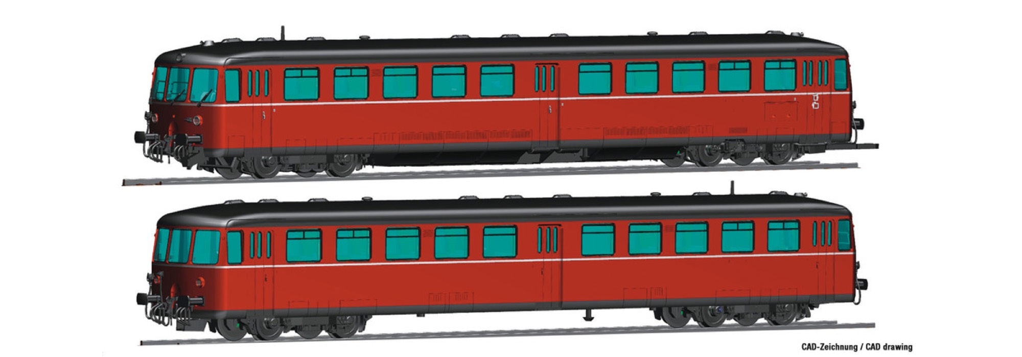 Roco 78081 - Akkutriebwagen BR 515 mit Steuerwagen, DB