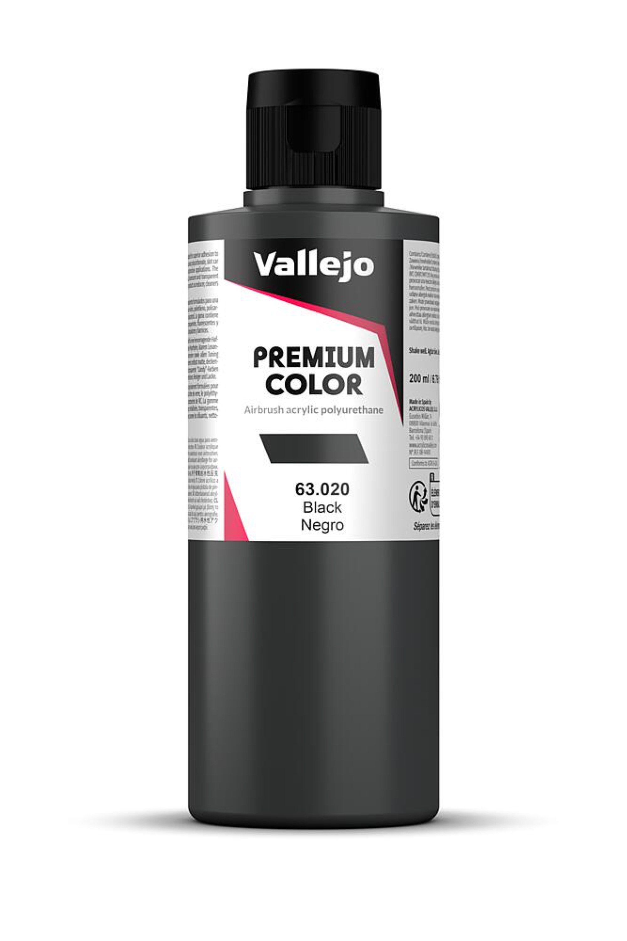 Vallejo 763020 - Dunkel, Matt, 200 ml