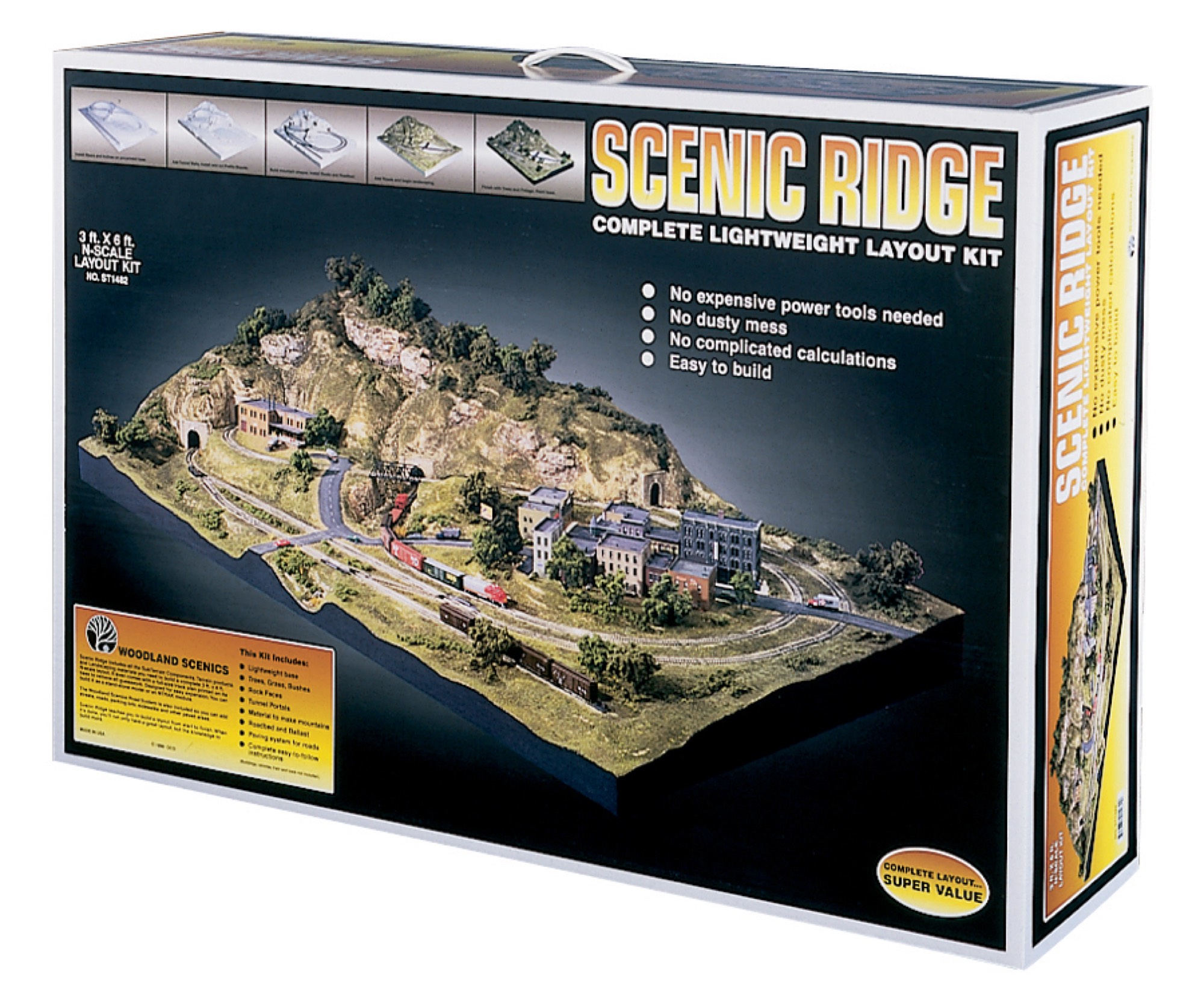 Woodland Scenics WST1482 - Komplettbausatz N Scenic Ridge